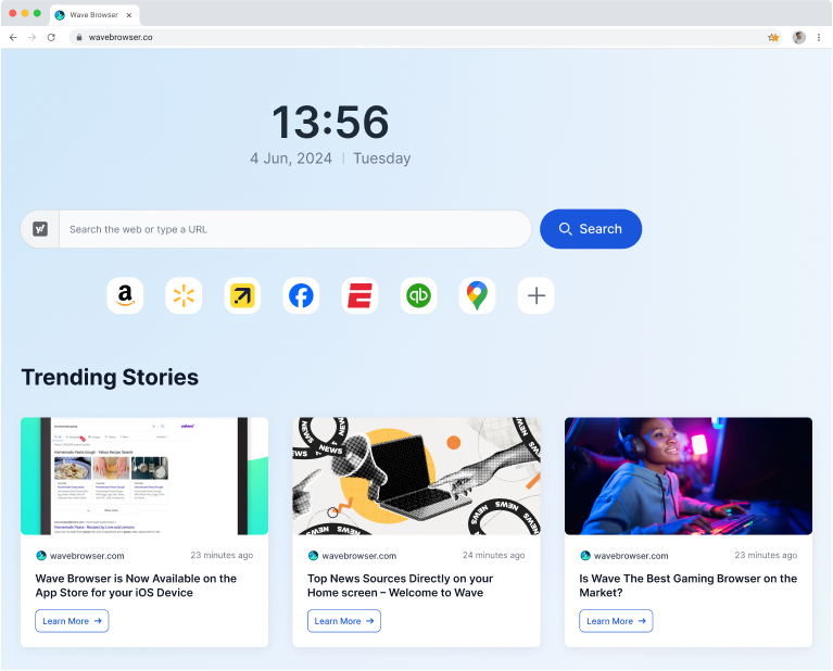 Wave Browser - Efficient, Intuitive and Personal Web Browser